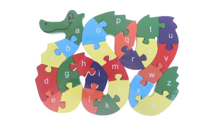 Vzdělávací dřevěné puzzle had var.3 | Venda.cz - Slevový portál se zbožím