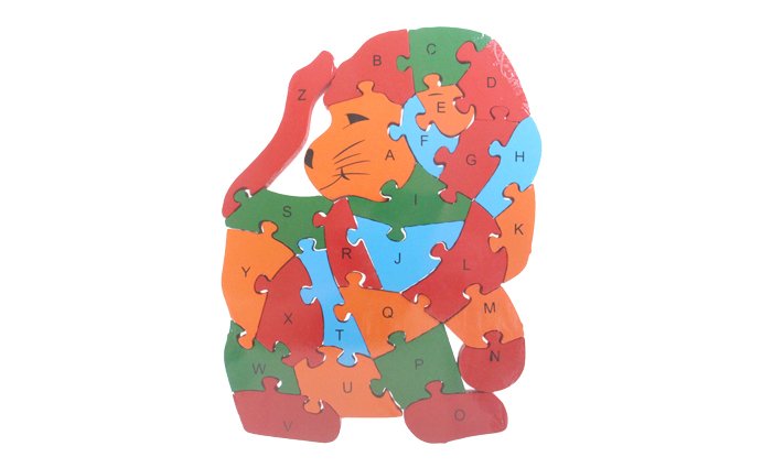 Vzdělávací dřevěné puzzle lev var.1 | Venda.cz - Slevový portál se zbožím