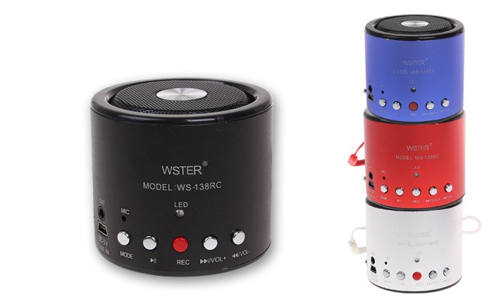 Mini reproduktor WSTER | Venda.cz - Slevový portál se zbožím