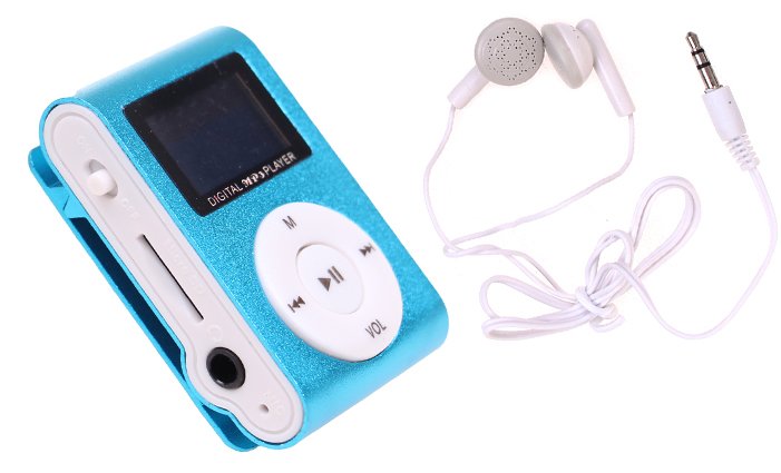 Mini MP3 přehrávač s displejem modrý | Venda.cz - Slevový portál se zbožím